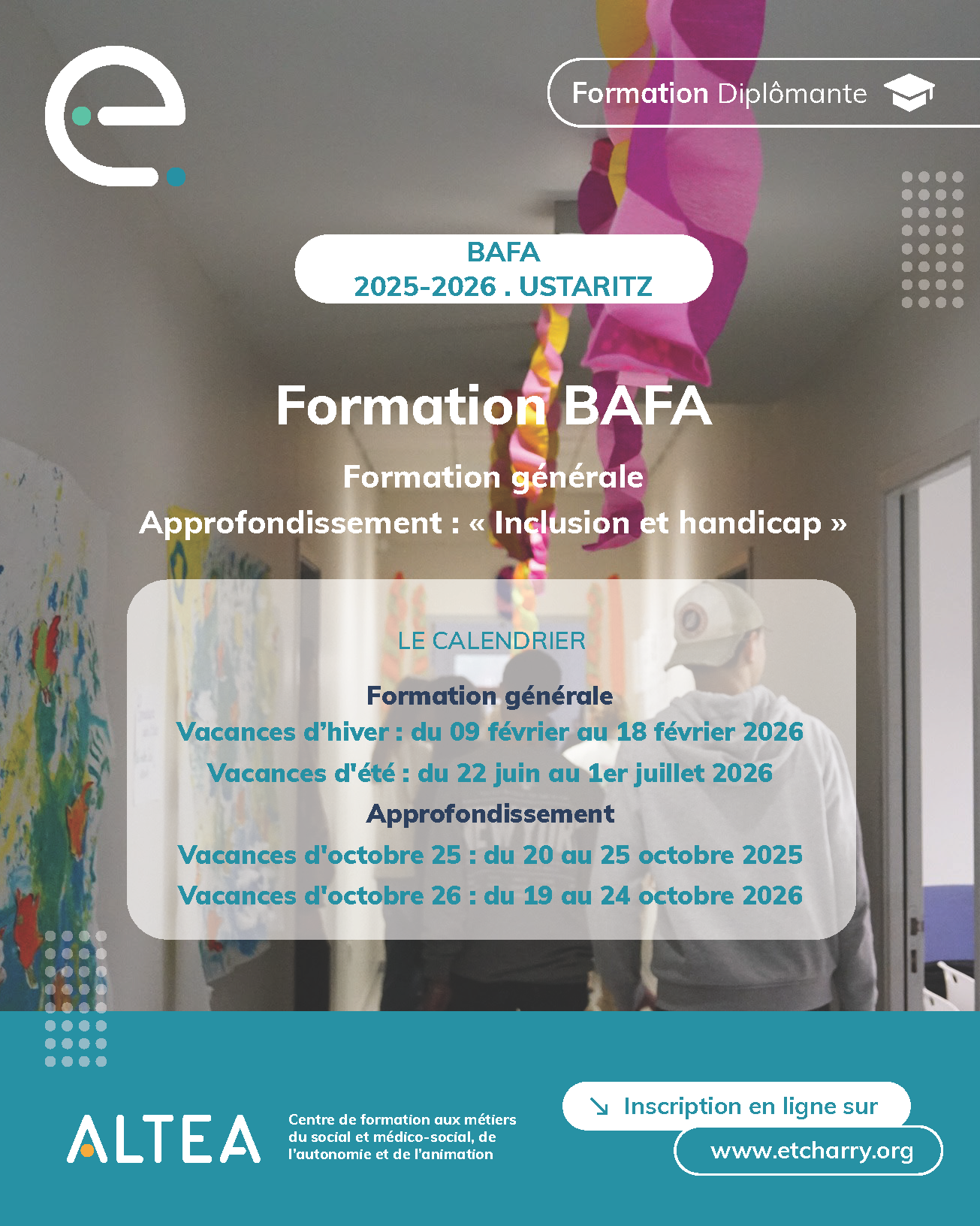 BAFA - Calendrier 2025-2026 / Une formation jeunesse et sport